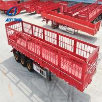 China Fence Semi Trailer with Mechanical or Air Suspension 12R22.5 Tyres for sale