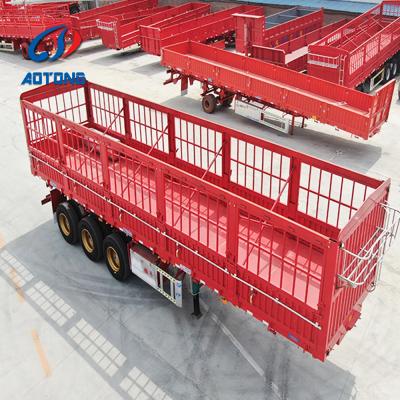 China Fence Semi Trailer with Mechanical or Air Suspension 12R22.5 Tyres for sale