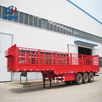 China Tri-Axle High Fence Livestock Trailer with Mechanical or Air Suspension for sale