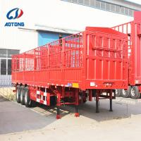 China Tri-Axle High Fence Livestock Trailer with Mechanical or Air Suspension for sale