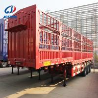 China Tri-Axle High Fence Livestock Trailer with Mechanical or Air Suspension for sale