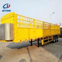 China Custom Steel Sugar Cane Harvest Semi-Trailer with Livestock Fence for sale