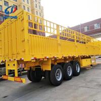 China Custom Steel Sugar Cane Harvest Semi-Trailer with Livestock Fence for sale