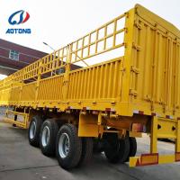China Custom Steel Sugar Cane Harvest Semi-Trailer with Livestock Fence for sale