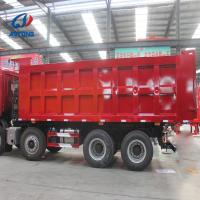China Heavy Duty Hydraulic Rollover Dump Trailer 40-120T Air Suspension for sale