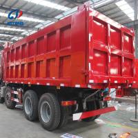China Heavy Duty Hydraulic Rollover Dump Trailer 40-120T Air Suspension for sale