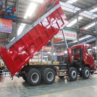 China Heavy Duty Hydraulic Rollover Dump Trailer 40-120T Air Suspension for sale