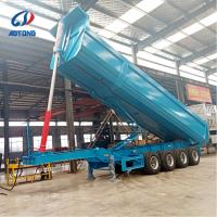 China Custom 35-45 CBM U-Type Steel Dump Semi Trailer 60 Tons for sale