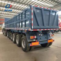 China 3 Axle Tri-Axle Rollover Dump Square Dump 30 Tons Hydraulic Rear Dump Trailer Tipper Semi Truck Tipping Trailer Semi Trailer for sale