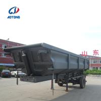 China 3 Axles Dumper Semi Trailer 60 Tons U-Shape Tipper Truck Trailer Transport Sand Stone Rear End Tipping Dump Truck Trailer for sale