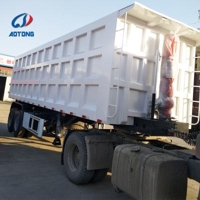 China 40ft 60ft 3/4/5 Axle 40 Ton 60 Tons 70t Rear Trailer Tipper Truck Dump Semi Trailers for sale