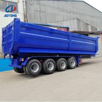 China Hydraulic Rear Dump Tipper Trailer 3 Axles Tipper Semi Truck Tipping Dump Truck Semi Trailer for sale
