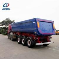 China Custom 35-45 CBM U-Type Steel Dump Semi Trailer 60 Tons for sale