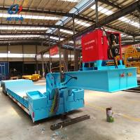 China High Quality Customizable 3 Axle Low Bed Loader 50 60 70 Ton Gooseneck Lowboy Semi Truck Trailer for sale