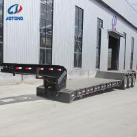 China Hydraulic Removable Gooseneck Lowboy Trailer 100T Payload 18000mm for sale