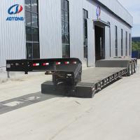 China Hydraulic Removable Gooseneck Lowboy Trailer 100T Payload 18000mm for sale