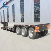 China Hydraulic Removable Gooseneck Lowboy Trailer 100T Payload 18000mm for sale