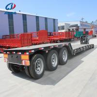China Hydraulic Removable Gooseneck Lowboy Trailer 100T Payload 18000mm for sale