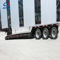 China Hydraulic Removable Gooseneck Lowboy Trailer 100T Payload 18000mm for sale