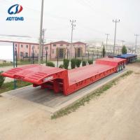 China 3 Axle Lowbed Semi Trailer 60T Capacity with 12R22.5 Tires for sale