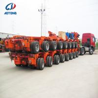 China Lowbed Semi Trailer 35000kgs Capacity with Hydraulic Air Suspension for sale
