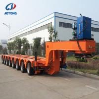 China Lowbed Semi Trailer 35000kgs Capacity with Hydraulic Air Suspension for sale