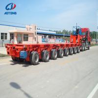 China Lowbed Semi Trailer 35000kgs Capacity with Hydraulic Air Suspension for sale