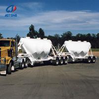 China Tri Axle Stainless Steel Tanker Trailer 40000L-50000L Capacity for sale