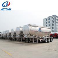 China 45000L Aluminum Fuel Tanker Semi Trailer with 3 Axles for sale