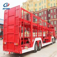 China Brand New 2/3 Axle Steel Car Carrier Semi-Trailer Double Deck 5/6/7/8/10 Cars for Truck Transportation Car Carrier Trailer for sale