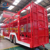China Brand New 2/3 Axle Steel Car Carrier Semi-Trailer Double Deck 5/6/7/8/10 Cars for Truck Transportation Car Carrier Trailer for sale
