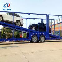 China 10 Car Carrier Semi Trailer with 12R22.5 Tyres and 40t Payload for sale