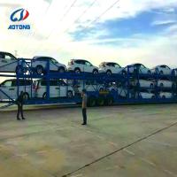 China Double Deck Car Carrier Semi Trailer 14m x 2.5m with 12R22.5 Tyres for sale