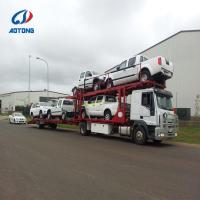 China Double Deck Car Carrier Semi Trailer 14m x 2.5m with 12R22.5 Tyres for sale