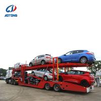 China BPW Axle Car Carrier Semi-Trailer 10-12 Vehicle Capacity 24V LED for sale