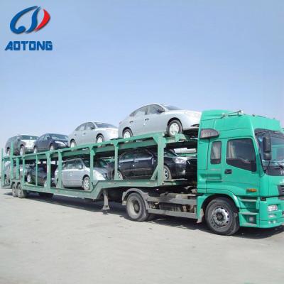 China BPW Axle Car Carrier Semi-Trailer 10-12 Vehicle Capacity 24V LED for sale