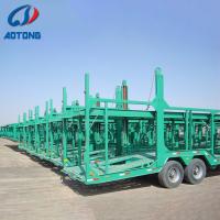 China BPW Axle Car Carrier Semi-Trailer 10-12 Vehicle Capacity 24V LED for sale