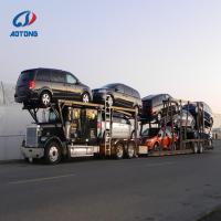 China BPW Axle Car Carrier Semi-Trailer 10-12 Vehicle Capacity 24V LED for sale