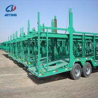 China BPW Axle Car Carrier Semi-Trailer 10-12 Vehicle Capacity 24V LED for sale