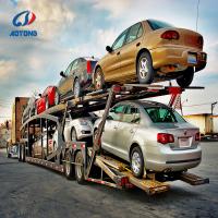 China BPW Axle Car Carrier Semi-Trailer 10-12 Vehicle Capacity 24V LED for sale