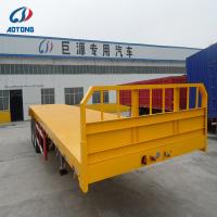 China 40 FT Flatbed Semi Trailer with 12R22.5 Tyre 2’’/3.5’’ Bolt Type Kin Pin and LED Light 7 Ways 24V for sale