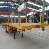 China Shipping Container Twistlocks Bolster Platform Flatbed Semi Trailer for sale