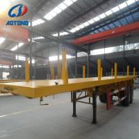 China Shipping Container Twistlocks Bolster Platform Flatbed Semi Trailer for sale