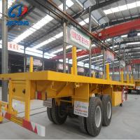 China Shipping Container Twistlocks Bolster Platform Flatbed Semi Trailer for sale
