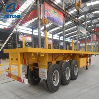 China Shipping Container Twistlocks Bolster Platform Flatbed Semi Trailer for sale