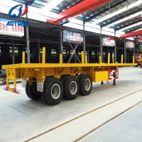 China Shipping Container Twistlocks Bolster Platform Flatbed Semi Trailer for sale