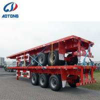 China 3-Axles Heavy-Duty-Flatbed Trailers Cargo Transport Truck Flatbed Semi Trailer Platform Truck Semi Trailer for sale