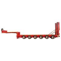 China 2/3/4 Axle Steel Folding Gooseneck Low Bed Trailer with 12R22.5 Tyres and 2’’/3.5’’ Bolt Type Kin Pin for sale