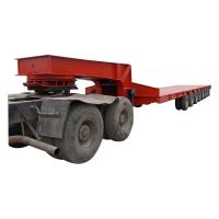China 2/3/4 Axle Steel Folding Gooseneck Low Bed Trailer with 12R22.5 Tyres and 2’’/3.5’’ Bolt Type Kin Pin for sale