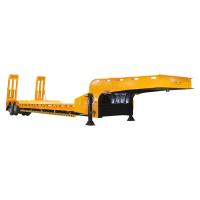 China Factory Direct Heavy Duty 2/3/4 Axles Lowbed Semi Trailer with 28 Ton Two Speed Landing Gear and 40000-80000KG Payload for sale